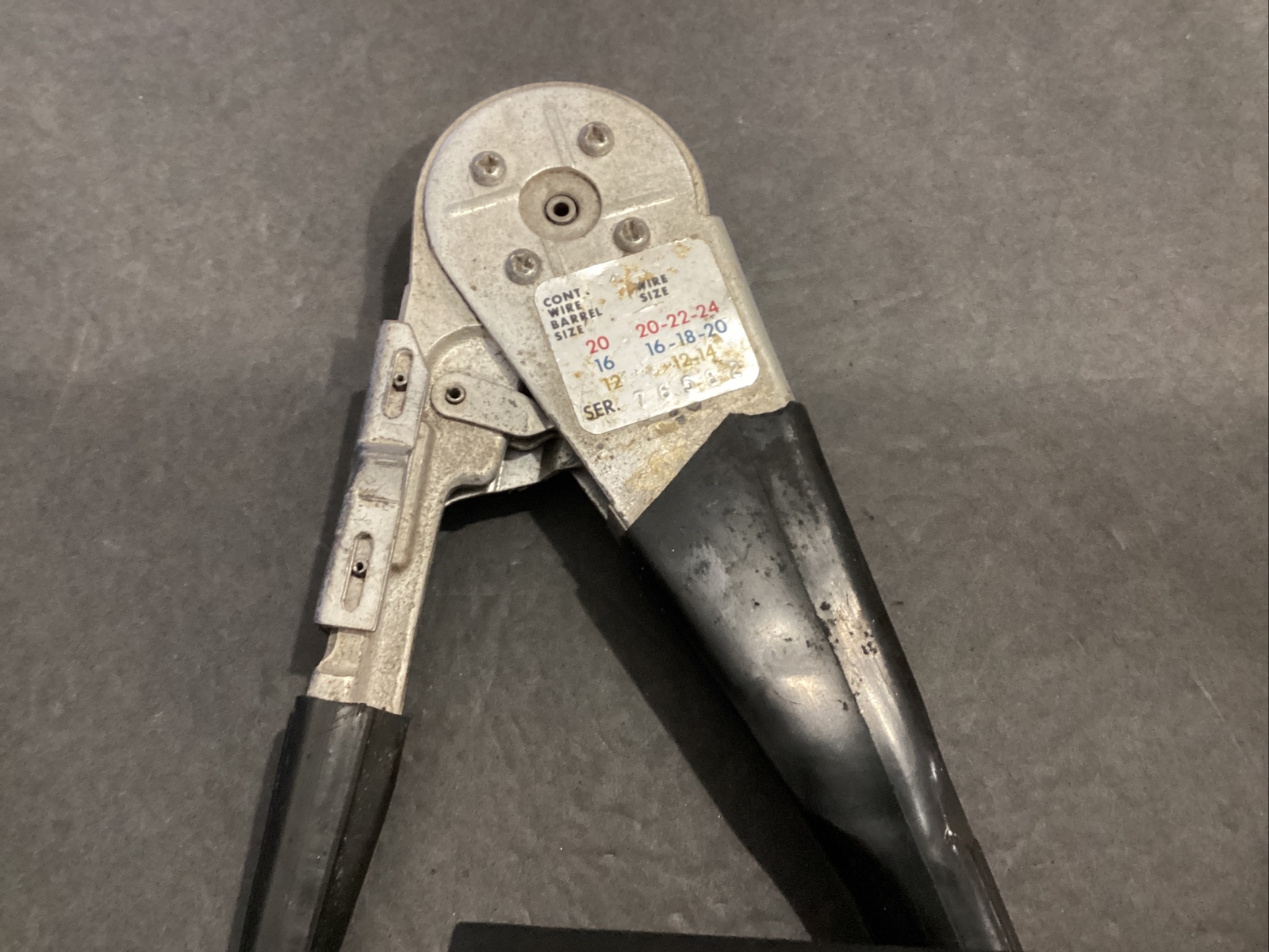BUCHANAN ELECTRICAL PRODUCTS 11234 CRIMPING TOOL/ CRIMPER MS No. 3191-2 ...