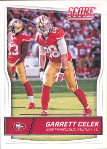 2016 Score #276 Garrett Celek San Francisco 49ers NFL Football Card NM ...