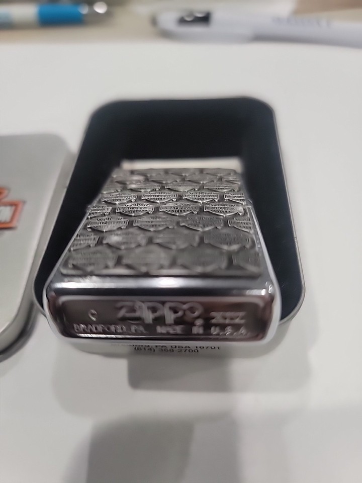 Vintage 1998 Harley Davidson Muti Logo Bar & Shield Zippo | eBay