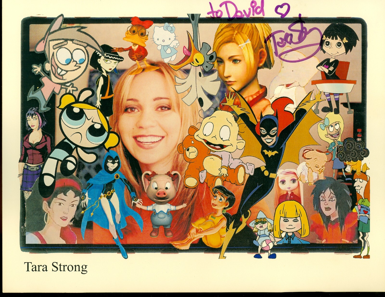 Tara Strong signed autographed collage photo Teen Titans Harley Quinn ...