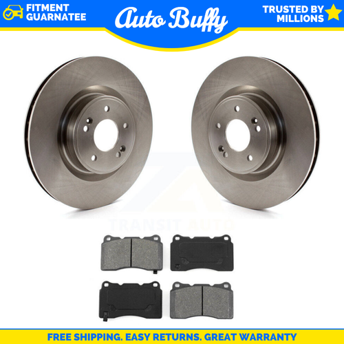 Disc Brake Rotors And Semi-Metallic Pads Front Kit For Hyundai Genesis ...
