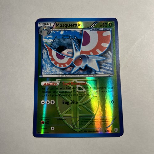 Masquerain 2/101 Reverse Holo Rare Pokemon Plasma Blast (2013) Near ...