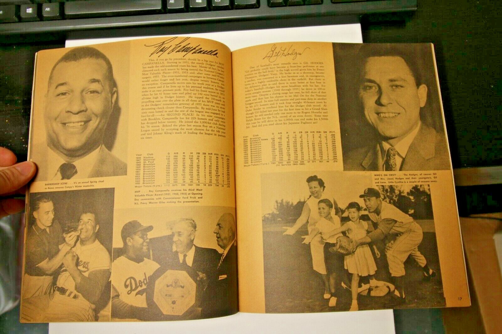 1957 BROOKLYN DODGERS MLB BASEBALL YEARBOOK VERY RARE EBBETS FIELD | eBay