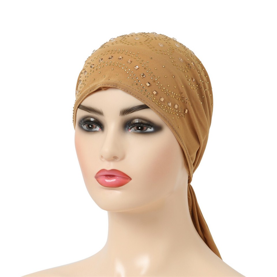 Muslim Women Hats Turban Bonnet Cancer Chemo Caps Indian Beanie Islamic ...