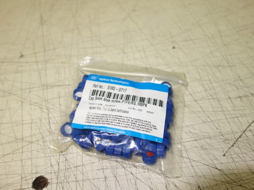 Agilent Cap 9mm blue screw PTFE 5182-0717 100/PK | eBay