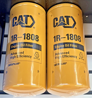 ~ BRAND NEW { PACK of 2 } CAT 1R1808 ENGINE OIL FILTER ~ CATERPILLAR | eBay