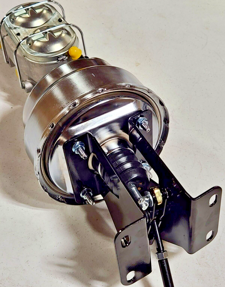1974-86 CJ7 CJ5 8" Dual Power Brake Booster Kit w Master Cylinder Mount ...