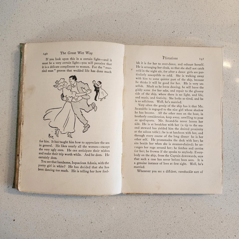 1917 Antique Hardcover- The Great Wet Way - Alan Dale | eBay