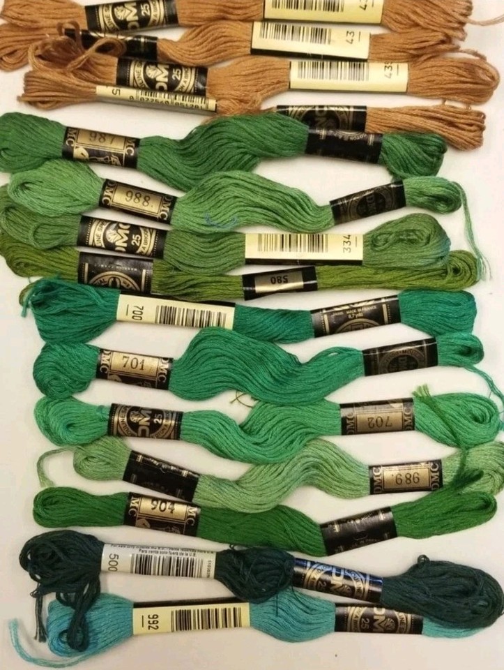 23 Skeins all DMC Mouline Embroidery Floss Thread Landscape Colors ...