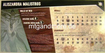 D&D Dungeon Command - Aliszandra Malistros Commander Card - Sting of ...