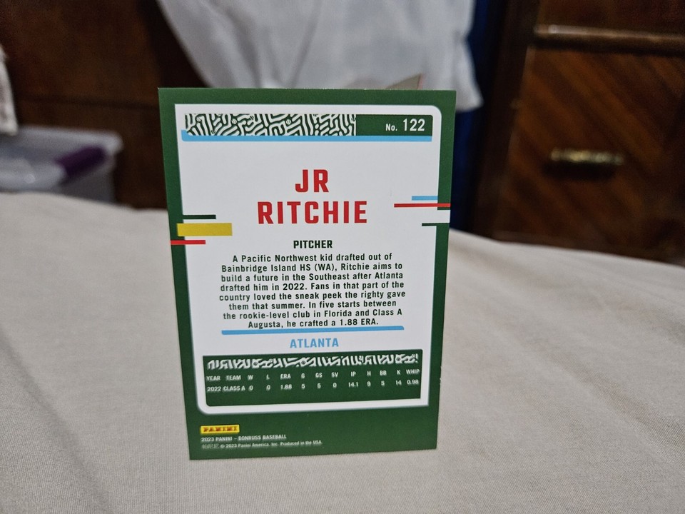 JR Ritchie 2023 Donruss Holo Red Card #122 #d 803/2023 | eBay