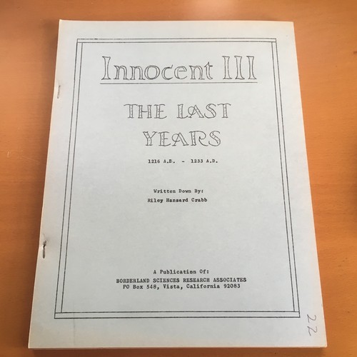 Riley Hansard Crabb Innocent III The Last Years 1216 A.D. - 1233 A.D ...
