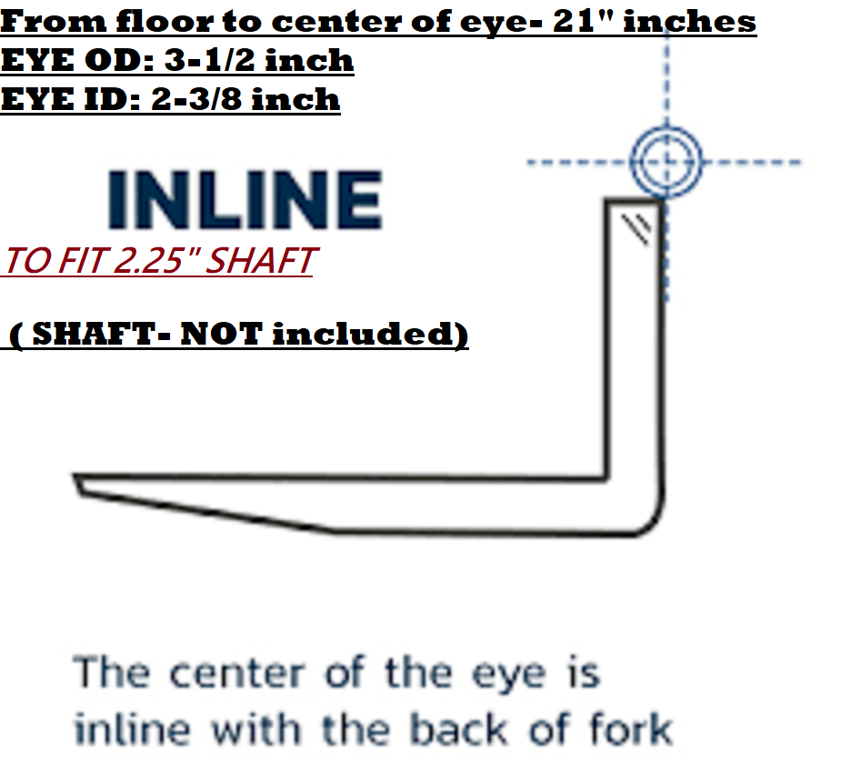 Genie Pin Bar Shaft Mount Forks PAIR Forklift FORK 2-3/8x4x72" 6 FT | eBay