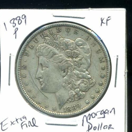 1889 P XF Morgan Dollar 100 Cent EXTRA FINE 90% NICE U.S Silver US$1 ...