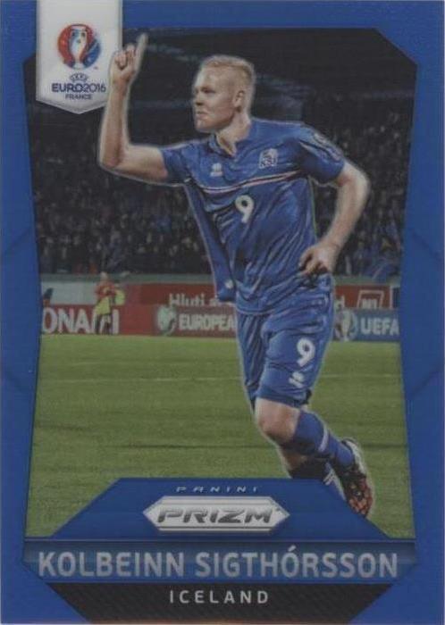 2016 Panini Prizm UEFA Euro - Kolbeinn Sigthorsson #110 Blue Prizm /249 ...