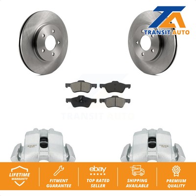 Front Brake Calipers Rotors & Semi-metallic Pads Kit For Ford Escape ...
