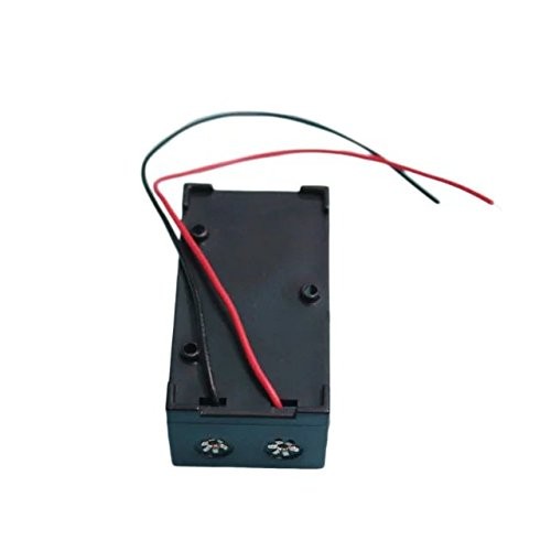 10pcs/lot Two Wire Leads Spring Clip 9V Battery Holder Case Storage Box ...