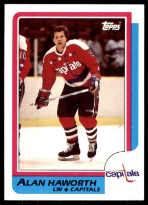 1986-87 Topps Alan Haworth . Washington Capitals #107 | eBay