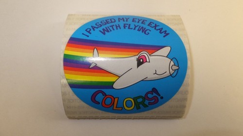 25 Pack Medical Arts Press Medical Vision Optical Reward Stickers Eye ...