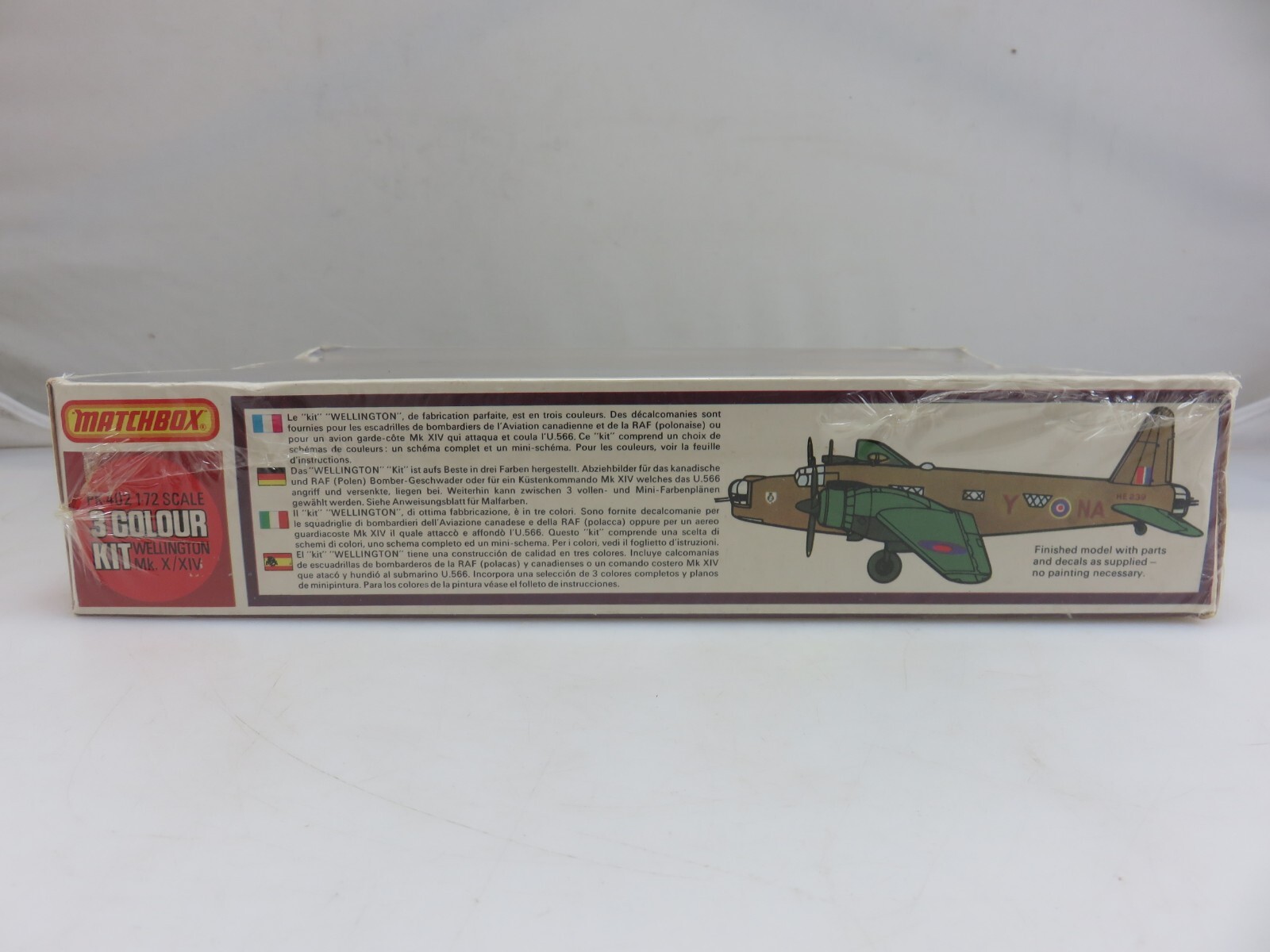 Matchbox Wellington MK.X 1/72 Scale Model Kit PK-402 NEW Old Stock ...