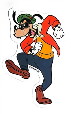 Disney GOOFY Anime Cartoon Water Resistant Sticker | eBay
