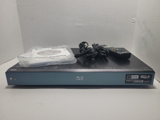LG BD590 Blu-Ray Player with 250gb Hard Drive Complete W Remote/book ...