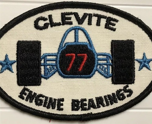 Clevite Engine Bearings 77 Race Car Logo Souvenir Embroidered Patch ...