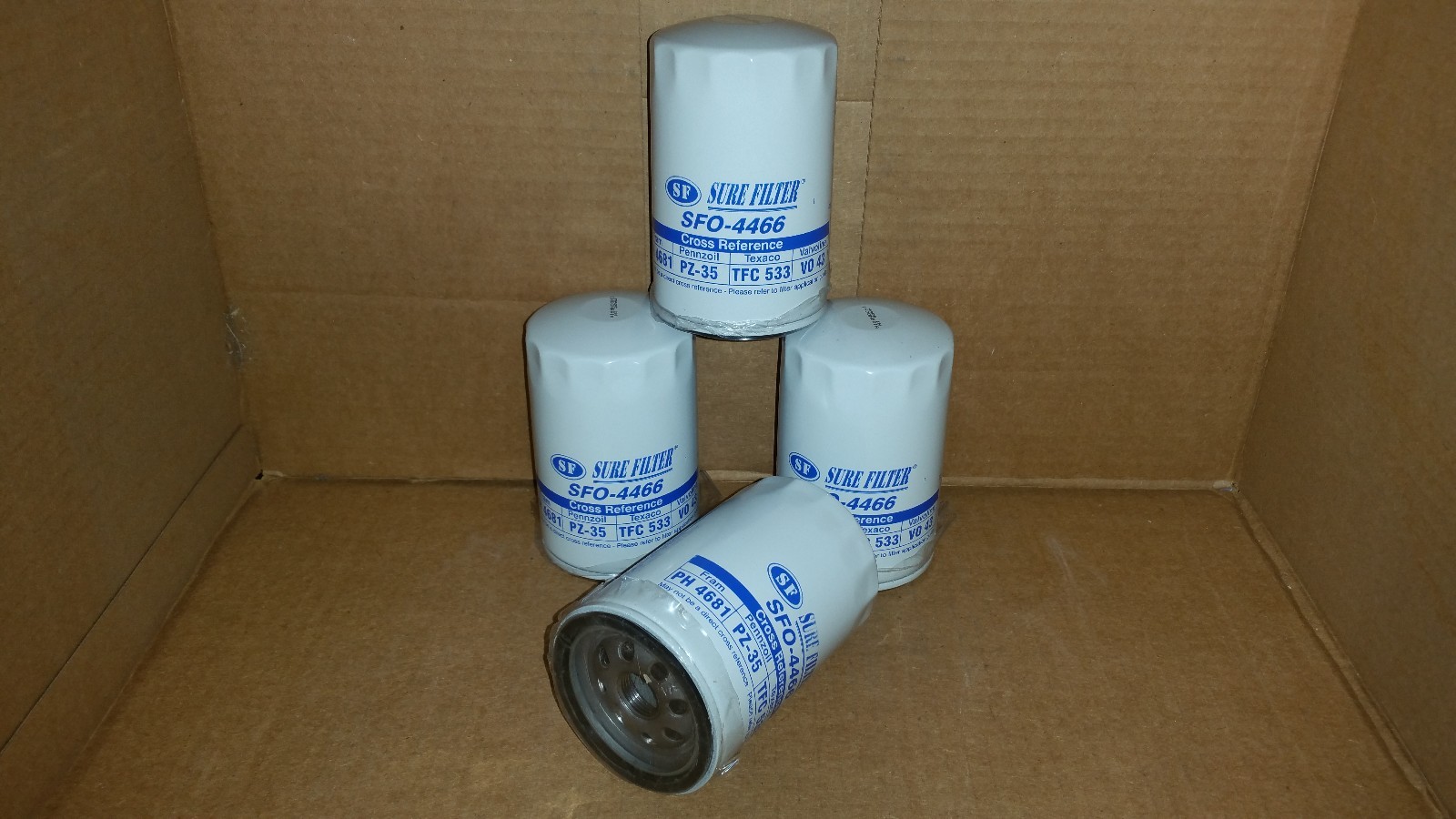 SURE OIL FILTER (4 pcs) SFO4466 MERCEDES-BENZ 102 184 0101 1021840101 ...