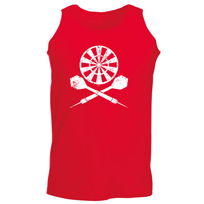 Darts Crossbones Funny Gift Novelty Tank Top Vest Singlet Gifts | eBay ...
