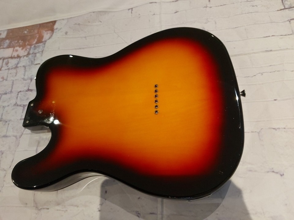 NEW LOADED Thinline Tele BODY Telecaster SUNBURST / WHITE PICKGUARD. HH ...