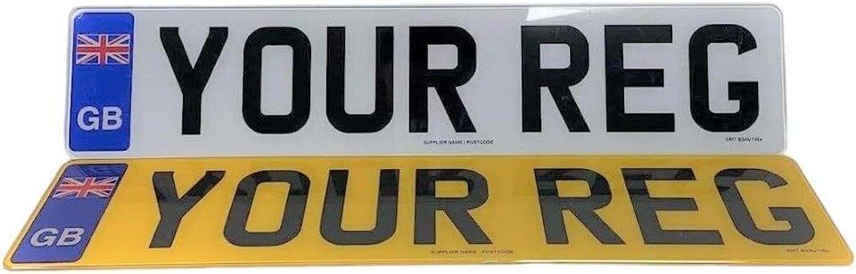 PREMIUM Replacement Registration Number Plates Road Legal 2D/3D/4D/5D ...