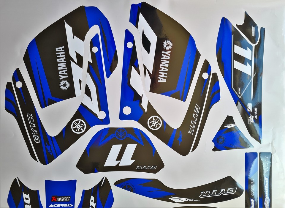 Yamaha DT 125 03-06 DE06 R X blue EDITION DEKOR DECAL KIT Aufkleber ...