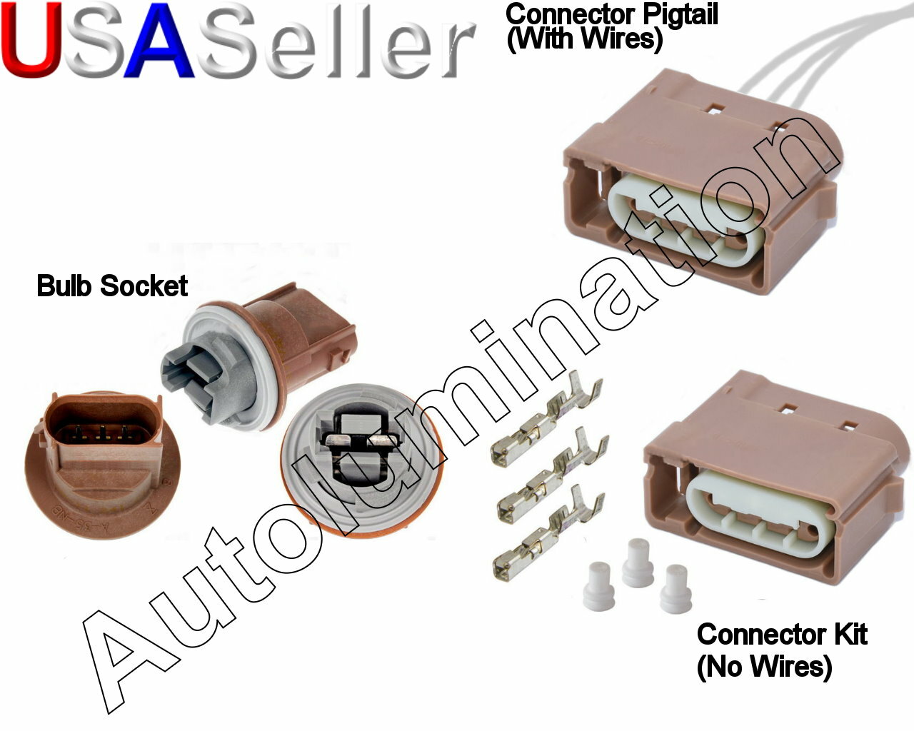 Ford F-150 Mustang Light Socket Turn Signal Lamp Headlight Parking ...