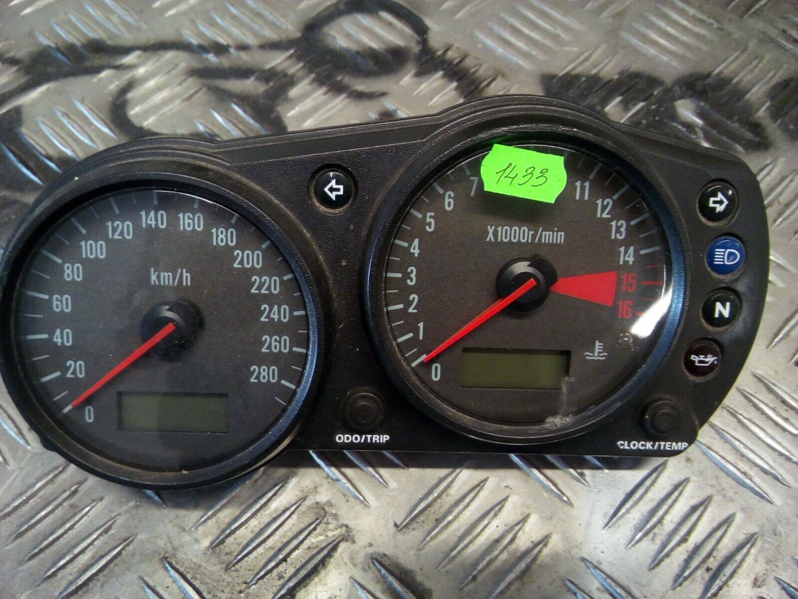 🔝Kawasaki ZX6R Ninja 2002 Clocks Speedo Instrument KM/H | eBay