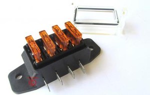 12 volt Standard Blade Fuse Holder Box Car 4 fuses 5 amp with ...