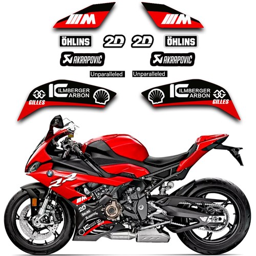FOR BMW S1000RR M belly Pan Decals Gen4 Gen 4 Red White L Blue M Blue ...