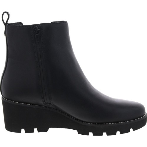 Vionic Womens Aria Black Leather Ankle Boots Shoes 6 Medium (B,M) BHFO ...