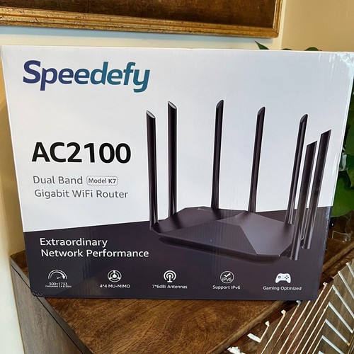 Speedefy AC2100 Dual Band Gigabit WiFi Router Model K7 6 Antennas ...
