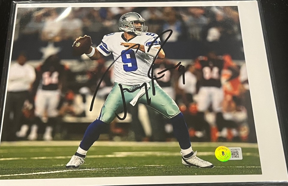 Tony Romo Signed/Auto 8x10 Photo Picture Autographed Beckett COA Dallas ...