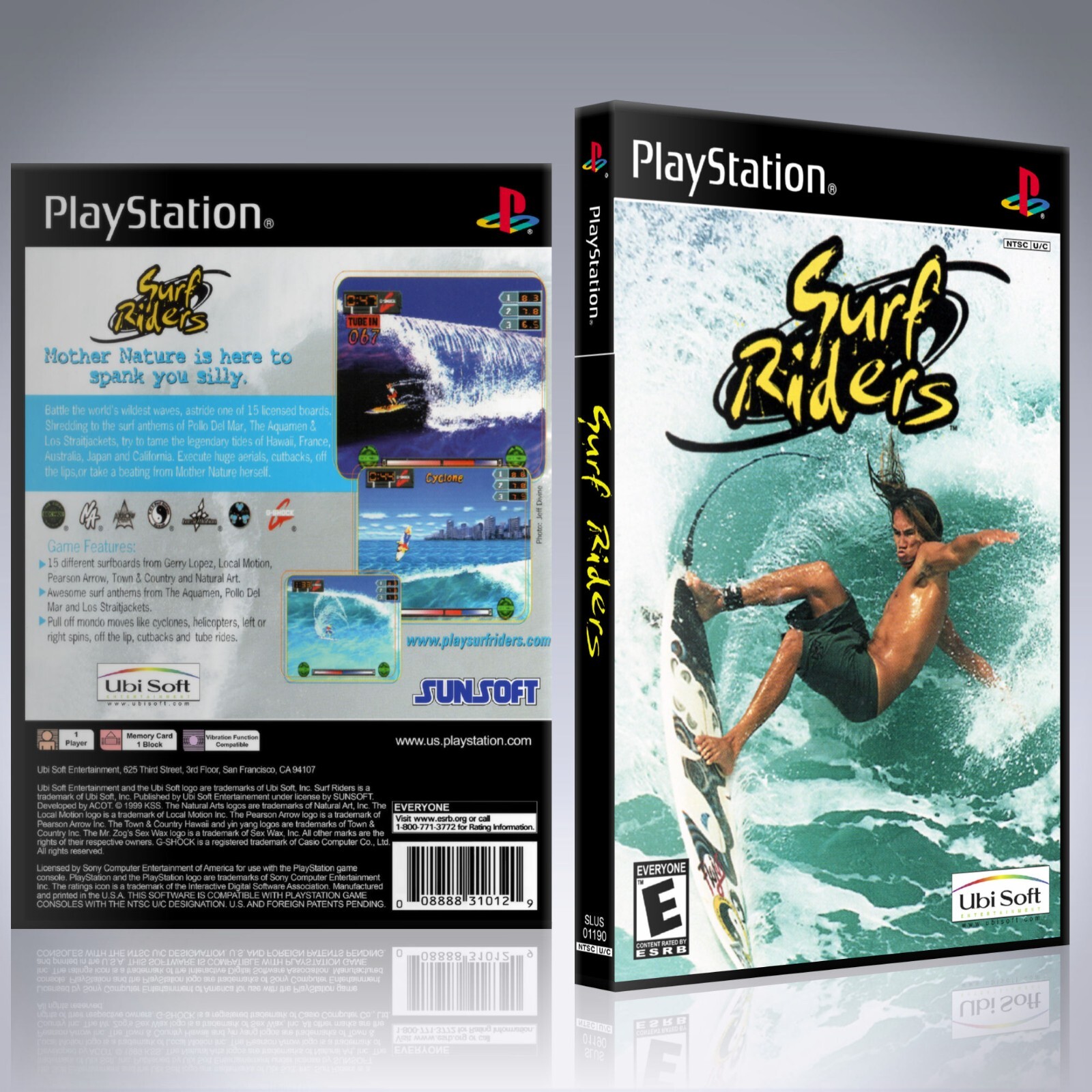 PS1 Case - NO GAME - Surf Riders | eBay