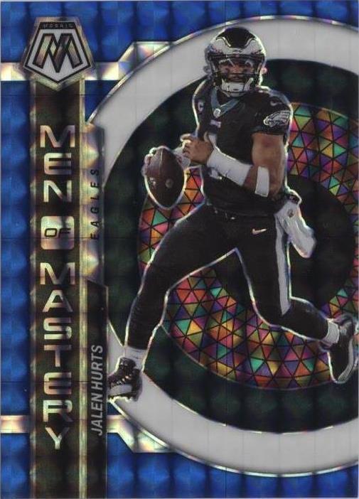 2023 Panini Mosaic - Men of Mastery Jalen Hurts #MM-2 Blue Mosaic Prizm ...