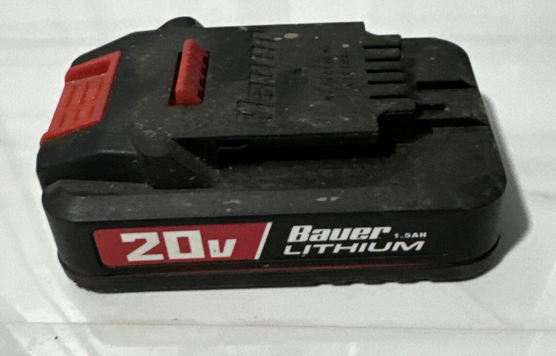 Bauer 1701C-B 1.5Ah 20V Lithium Compact Battery for Power Tools- FOrR ...