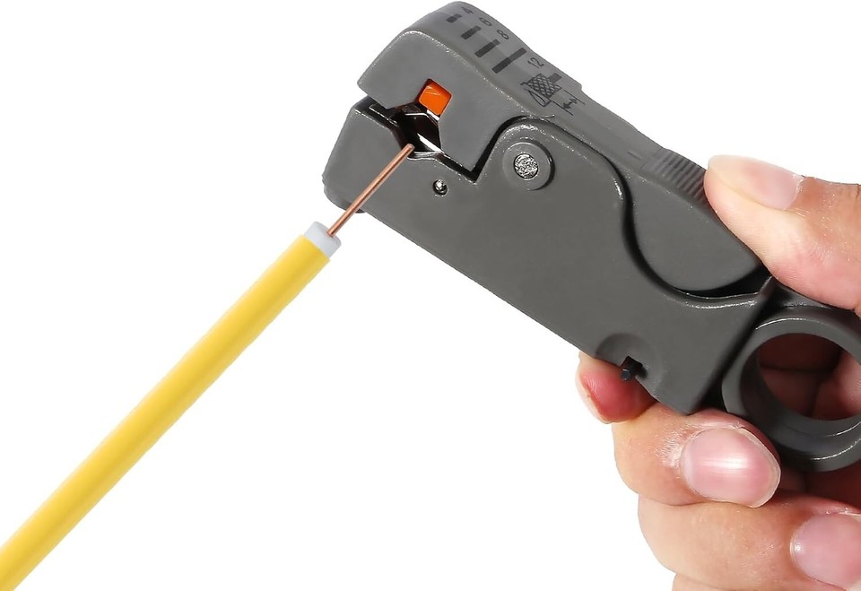 New Coaxial Compression Tool Kit Crimper Wire Stripper TV Coax Cable ...