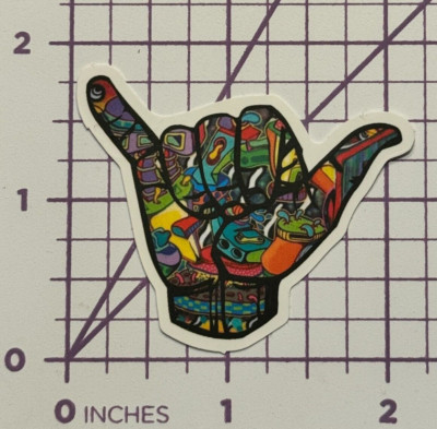 YOLO Hippie Hand - Vinyl Decal Sticker Bomb Peace Love Trippy Travel | eBay