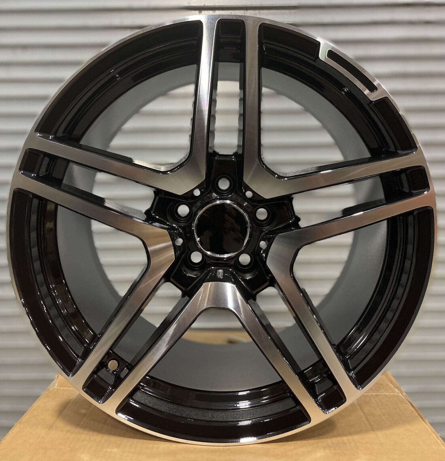 Set of 4 20" Black Mercedes Benz AMG Wheels Rims S500 E350 S550 E300 ...