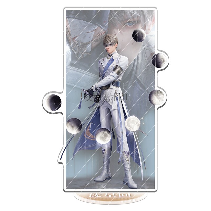 Love and deepspace Caleb Rafayel Cosplay Desktop Acrylic Stand Figure ...