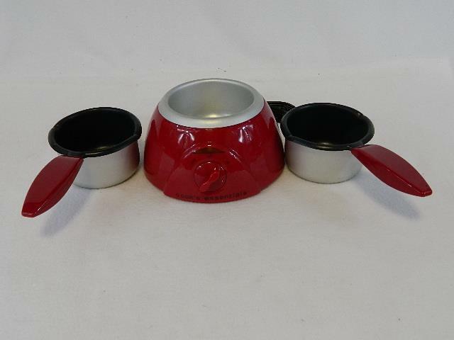 Cook's Essentials Red Chocolate Treat Maker With 2 MELTING POTS ...