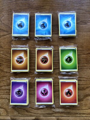 9 New, Unopened Pokemon Energy Packs, 45 cards per pack | eBay