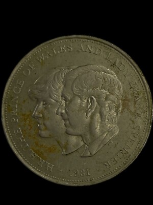 1981 UK 25 Pence Prince Charles & Diana Royal Wedding Commemorative ...