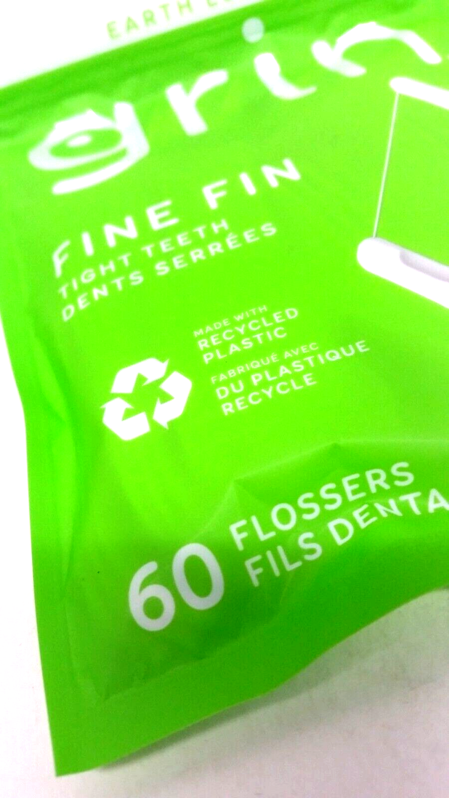 ( LOT 6 ) Earth Lovin'Grin FINE FIN Floss 60 Floss Minty=360 Flossers ...